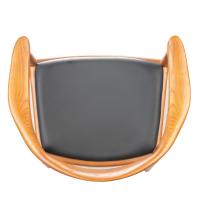 China Tomile Hans Wegner Kennedy Armchair 30.57in Solid Wood Ash 100% Wool Upholstery for sale