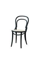 China Round Back Vienna Café Ash Wishbone Chair 86cm Height Beech Wood Black for sale