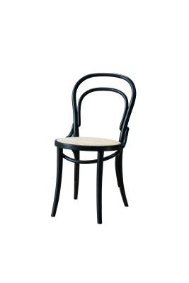 China Round Back Vienna Café Ash Wishbone Chair 86cm Height Beech Wood Black for sale