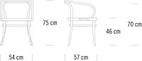 China Black Beech Wood Wishbone Chair with Rattan Seat 54cm Width 80cm Height for sale
