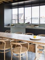 China Natural Beech Wood Thonet Bentwood Chair 80cm High Modern Dining Seat for sale