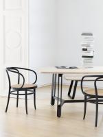 China Natural Beech Wood Thonet Bentwood Chair 80cm High Modern Dining Seat for sale