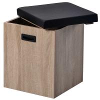 China 5-Piece Dining Table and Chair Set with Storage Ottoman 31x31 inch Faux Wood Coffee for sale