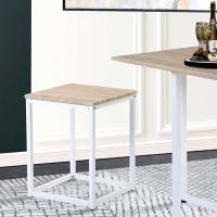 China Natural Wood 5 Piece Bar Table Set with 4 Stools 31.5in Table 30in Height for sale