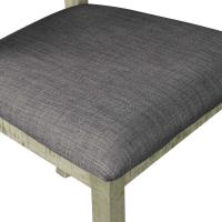 China 60 inch Gray 6 Piece Dining Room Table Set with Bench and 4 Chairs for sale