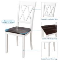 China White 5 Piece Kitchen Table And Chairs Set  W29.52”Table for sale