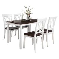 China White 5 Piece Kitchen Table And Chairs Set  W29.52”Table for sale