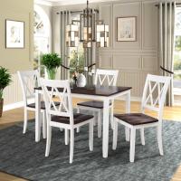China White 5 Piece Kitchen Table And Chairs Set  W29.52”Table for sale