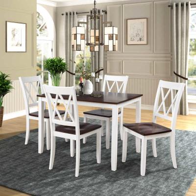 China White 5 Piece Kitchen Table And Chairs Set  W29.52”Table for sale