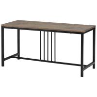 China 43.3 Inch Wooden Dining Table Set with Bench and 2 Stools 220 lbs Capacity for sale