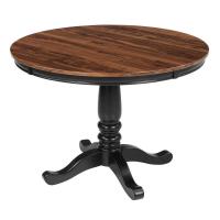 China 5 Piece Dining Table Set for 4 Persons 41.7 Inch Round Marble Style MDF Wood for sale