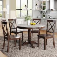China 5pcs Dining Room Table And Chair Set For 4 Persons Perfect Complement for sale