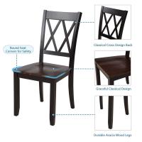 China Tomile 5 Piece Wood Dining Table Set for Home Kitchen 45.47 in Table 50.7 lbs for sale