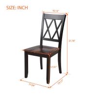 China Tomile 5 Piece Wood Dining Table Set for Home Kitchen 45.47 in Table 50.7 lbs for sale