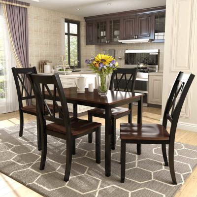 China Tomile 5 Piece Wood Dining Table Set for Home Kitchen 45.47 in Table 50.7 lbs for sale