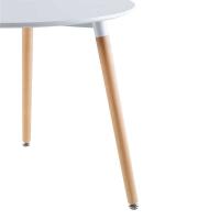 China Elegant Sturdy Tomile MDF Simple Dining Room Table Metal Frame for sale