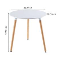 China Elegant Sturdy Tomile MDF Simple Dining Room Table Metal Frame for sale