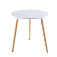 China Elegant Sturdy Tomile MDF Simple Dining Room Table Metal Frame for sale