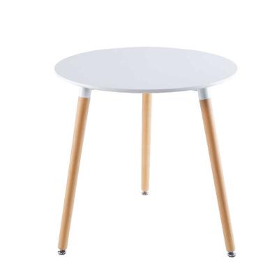 China Elegant Sturdy Tomile MDF Simple Dining Room Table Metal Frame for sale