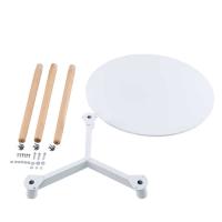 China Elegant Sturdy Tomile MDF Simple Dining Room Table Metal Frame for sale