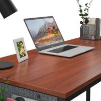 China Teak MDF Home Office Computer Desk 47x23.8x28 Inch with Storage Bag for sale