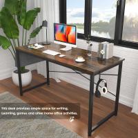 China 47 Inch Computer Desk with Storage Bag Home Office Study Desk 28 Inch Height MDF for sale