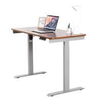 China Electric Height Adjustable Standing Desk 47.2 x 23.6 inch Brown 160 lbs Capacity for sale