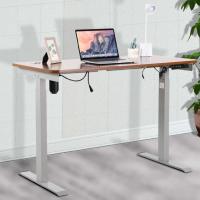 China Electric Height Adjustable Standing Desk 47.2 x 23.6 inch Brown 160 lbs Capacity for sale