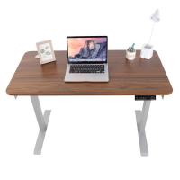 China Electric Height Adjustable Standing Desk 47.2 x 23.6 inch Brown 160 lbs Capacity for sale