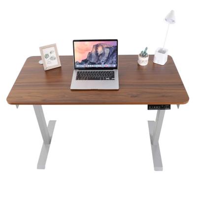 China Electric Height Adjustable Standing Desk 47.2 x 23.6 inch Brown 160 lbs Capacity for sale
