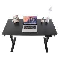 China Black Electric Height Adjustable Home Office Computer Table Desk  160lbs capacity for sale