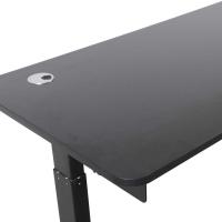 China Black Electric Height Adjustable Home Office Computer Table Desk  160lbs capacity for sale