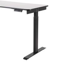 China Black Electric Height Adjustable Home Office Computer Table Desk  160lbs capacity for sale