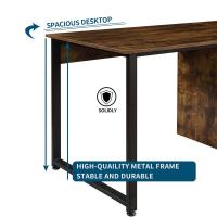 China MDF 2 Person Office Workstation Desk 68.35lbs Weight Capacity 300lbs for sale