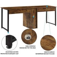 China MDF 2 Person Office Workstation Desk 68.35lbs Weight Capacity 300lbs for sale