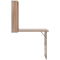 China 23.6in W Oak Folding Bookcase Desk 36lbs Space Saving Melamine Board for sale