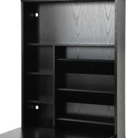 China Black 36lbs Melamine Board Tomile Home Office Computer Table  With Bookshelf for sale
