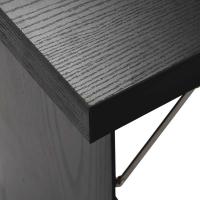 China Black 36lbs Melamine Board Tomile Home Office Computer Table  With Bookshelf for sale