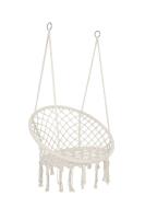 China Max 330Lbs Indoor Hanging Rope Chair 7Pounds Cotton Swing for Bedroom for sale