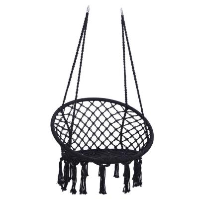 China Cotton Rope Hanging Hammock Swing Chair 330Lbs Capacity Indoor Outdoor for sale