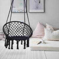 China Cotton Rope Hanging Hammock Swing Chair 330Lbs Capacity Indoor Outdoor for sale