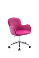 China Tomile Red Velvet Shell Back Chair 8.6KGS Living Room Computer Office Chair for sale