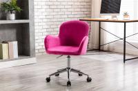 China Tomile Red Velvet Shell Back Chair 8.6KGS Living Room Computer Office Chair for sale