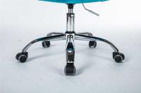 China Teal Velvet Swivel Office Chair 360 Degree Adjustable Height 8.2KGS 5 Star Base for sale