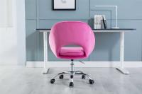 China Modern Purple Velvet Swivel Office Chair 8.2KGS with Adjustable Height and Golden Base for sale