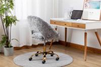 China Swivel Velvet Bedroom Chair 18.90in Depth 8.2KGS Golden Feet Base for sale