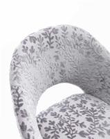 China Swivel Velvet Bedroom Chair 18.90in Depth 8.2KGS Golden Feet Base for sale