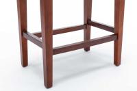 China 10kgs Gray Leather Counter Height Stools / H66.5cm Leather Kitchen Stools for sale
