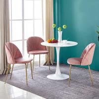 China 220lbs Capacity 2pc Pink Dining Chair Sets Radioactive Pattern Easy To Assemble for sale
