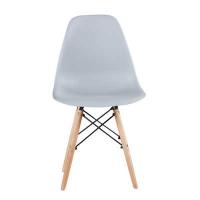 China 32.28in High PP Plastic Modern Gray Dining Chair Sets Simple Structure for sale